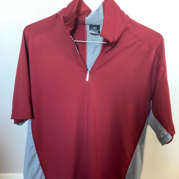 Nike | Shirts | Nike Sphere React Burgundy Polo | Poshmark